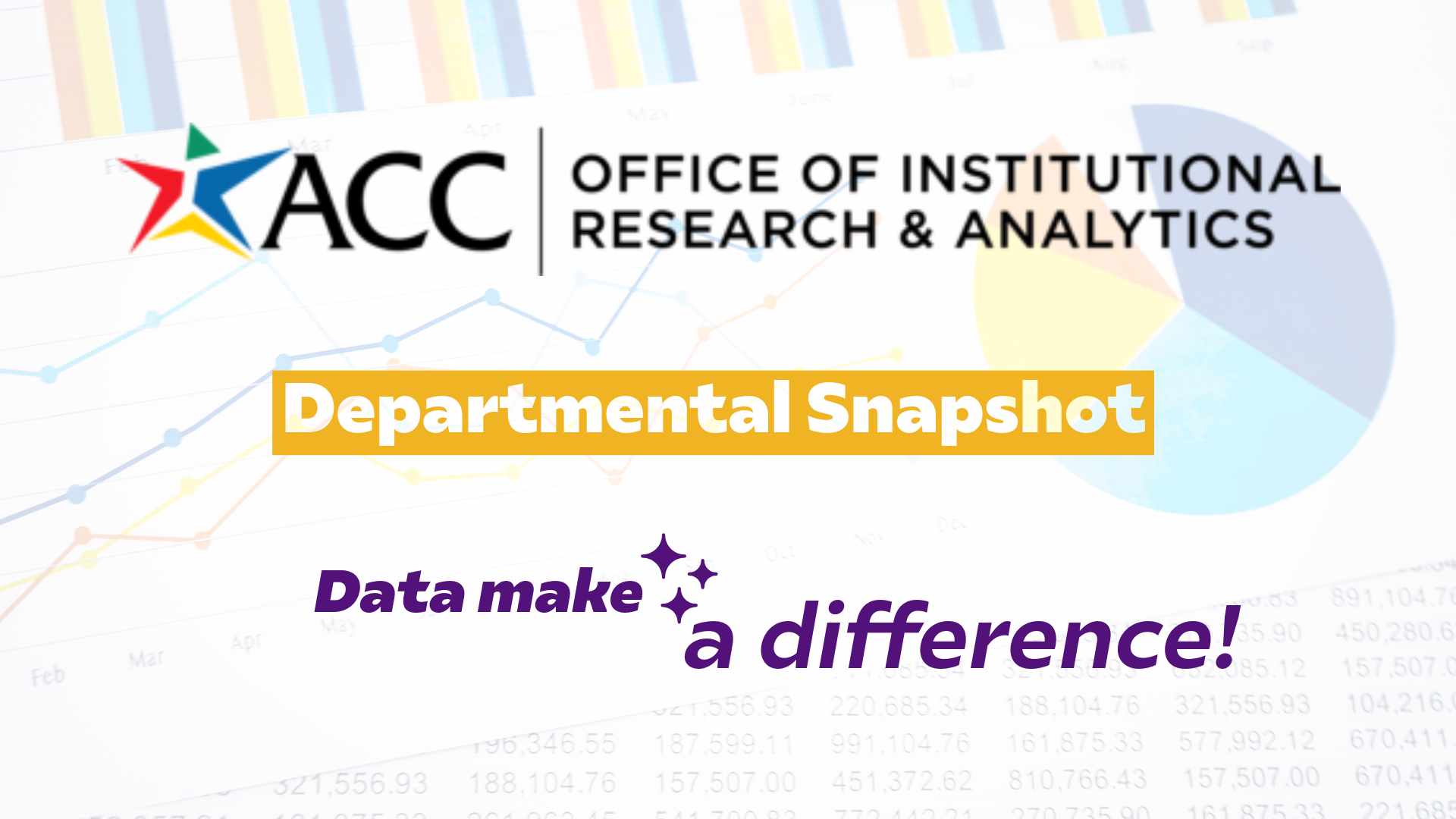 Departmental Snapshot – Office of Institutional Research and Analytics